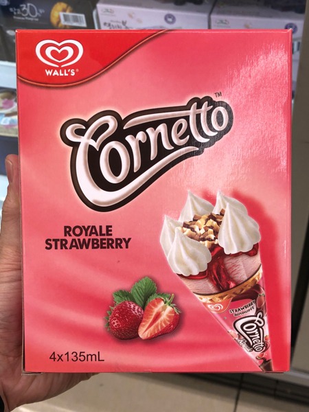 Wall'S Cornetto Royale Strawberry Frozen Confection - 1Source