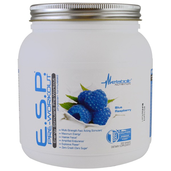 Metabolic Nutrition E.S.P Pre-Workout Blue Raspberry - 1Source