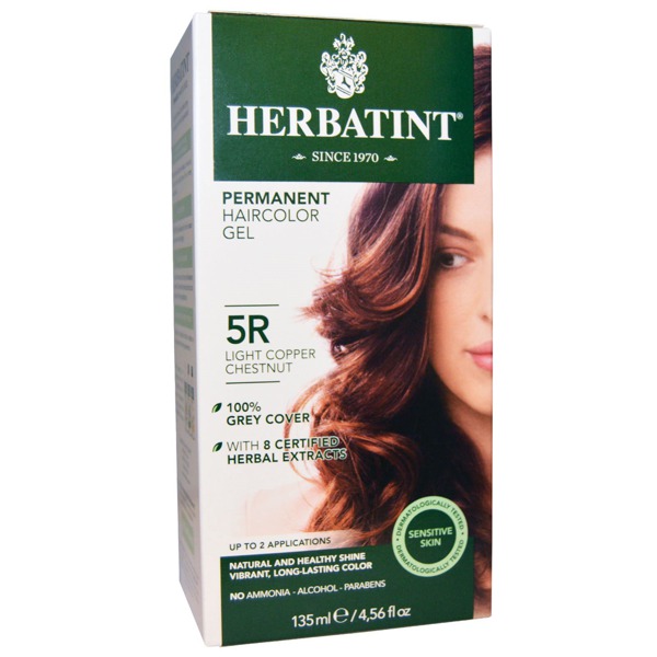 Herbatint Permanent Haircolor Gel 5R Light Copper Chestnut - 1Source