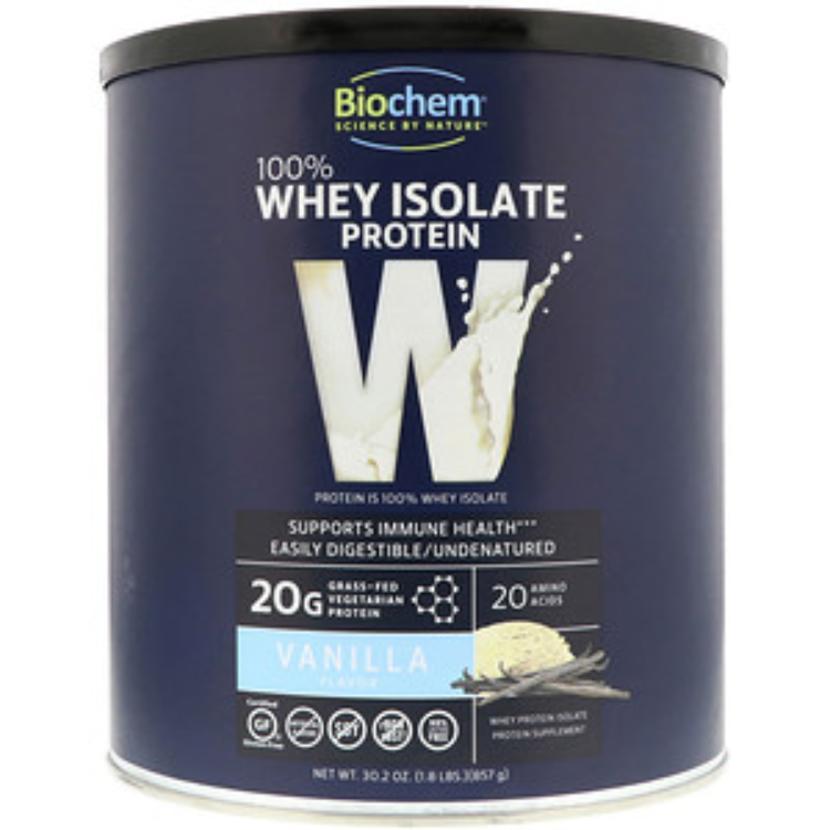 Country Life Biochem 100% Whey Protein Powder Vanilla - 1Source