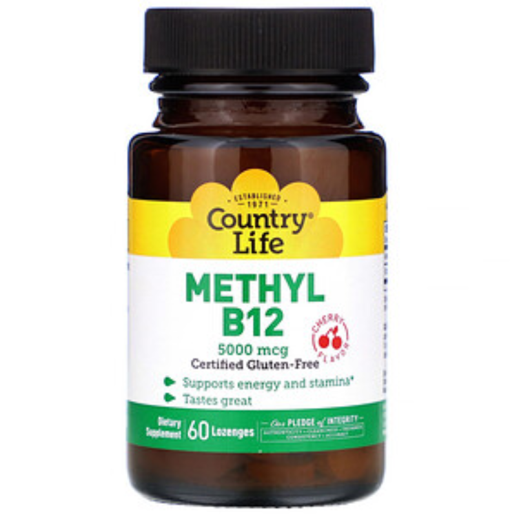 Country Life Methyl B12 Cherry Flavor 5000 Mcg - 1Source