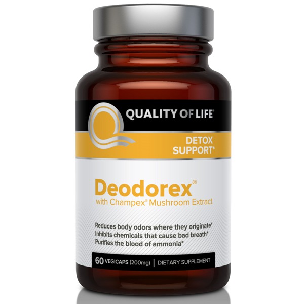Quality Of Life Labs Deodorex With Champex Mushroom Extract 200 Mg ...