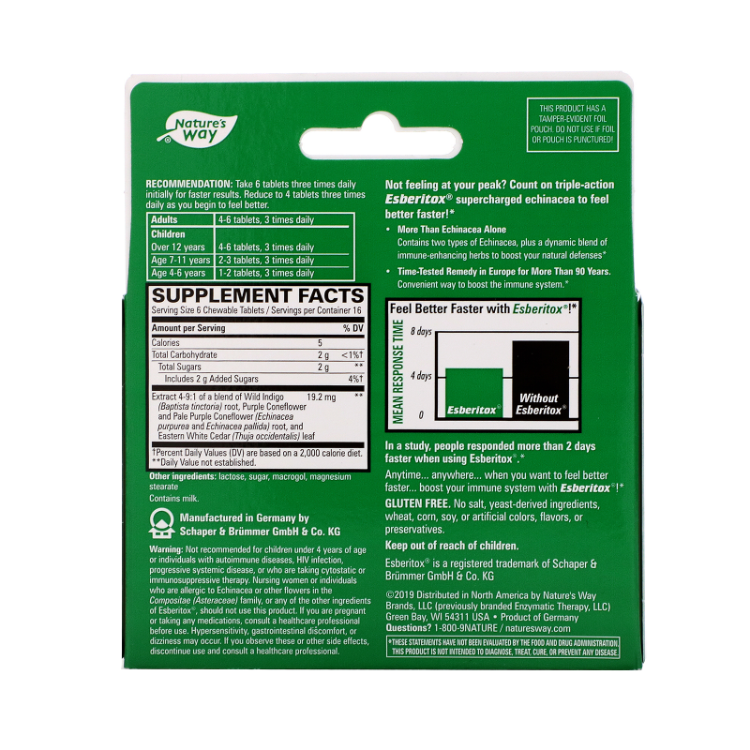 Enzymatic Therapy Esberitox Supercharged Echinacea Immune - 1Source