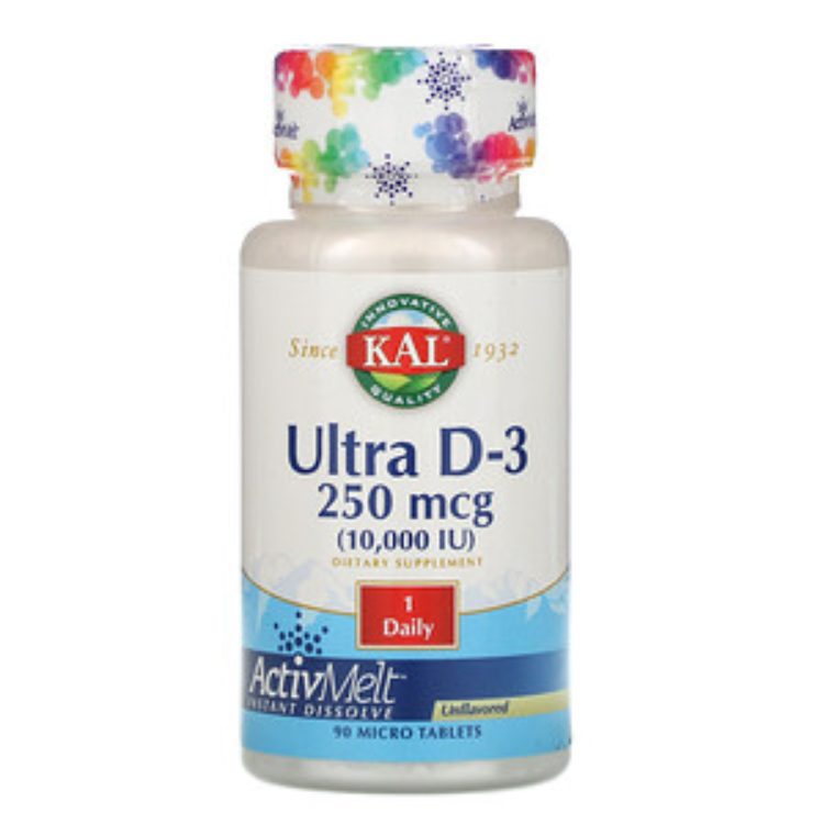 KAL Ultra D-3 Unflavored 10,000 IU - 1Source