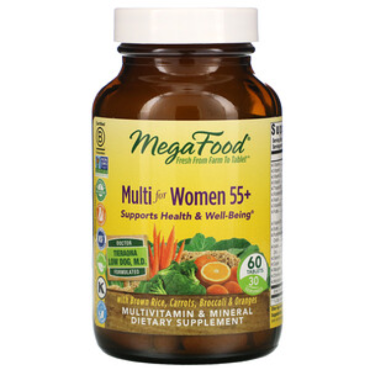 Megafood Multi For Women Over 55+ Multivitamin & Mineral Iron Free ...