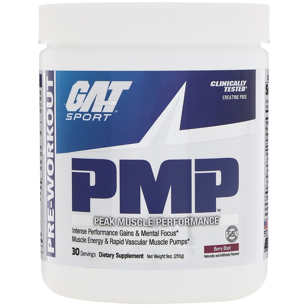 GAT PMP Pre-Workout Peak Muscle Performance Berry Blast - 1Source