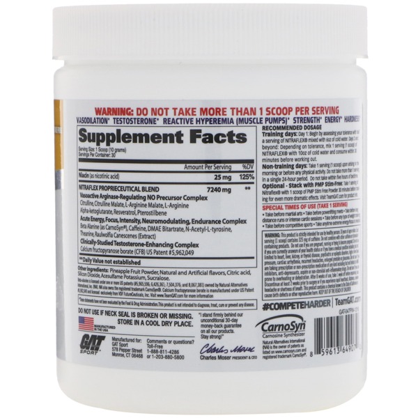 GAT Nitraflex Pineapple - 1Source