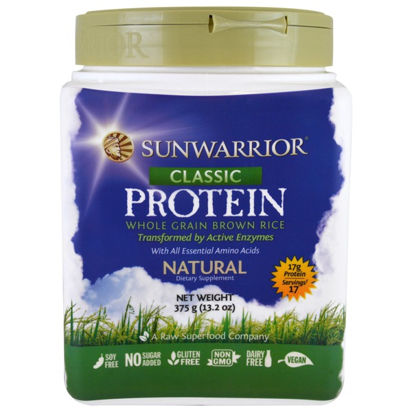 Sunwarrior Classic Protein Whole Grain Brown Rice Natural - 1Source