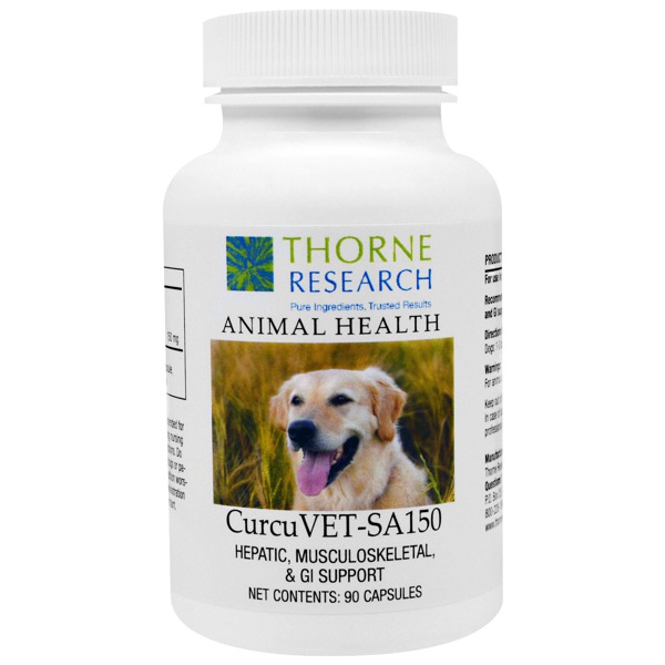 Thorne Research, Animal Health, Curcuvet-Sa150, 90 Capsules - 1Source
