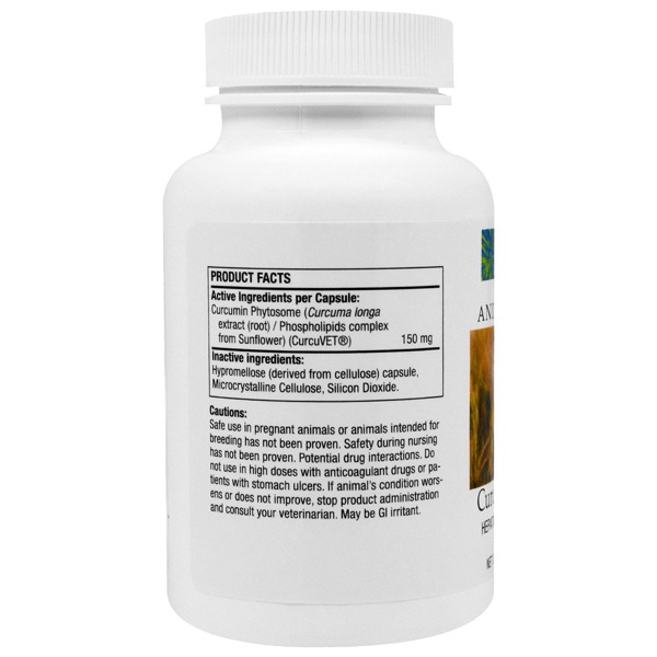 Thorne Research, Animal Health, Curcuvet-Sa150, 90 Capsules - 1Source