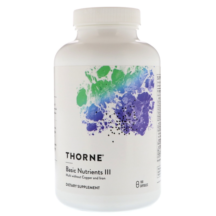 Thorne Research Basic Nutrients III Multi Without Copper And Iron - 1Source