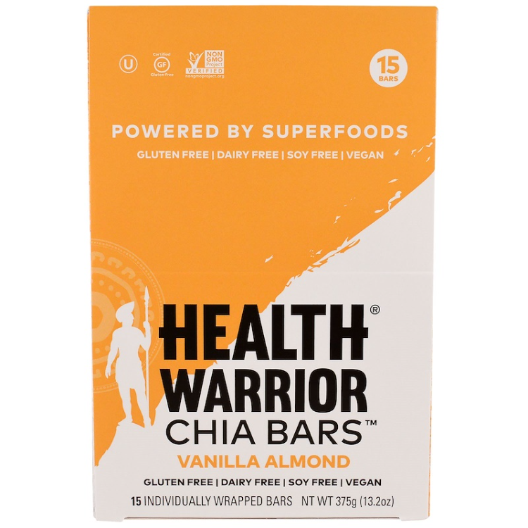 Health Warrior Inc. Chia Bars Vanilla Almond - 1Source