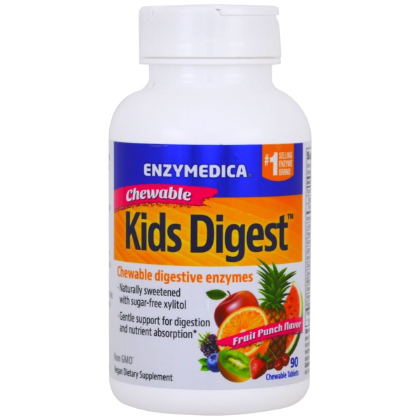 Enzymedica Kids Digest Chewable Digestive Enzymes Fruit Punch - 1Source