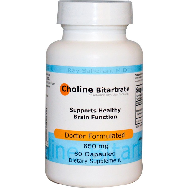 Advance Physician Formulas Inc. Choline Bitartrate 650 Mg - 1Source