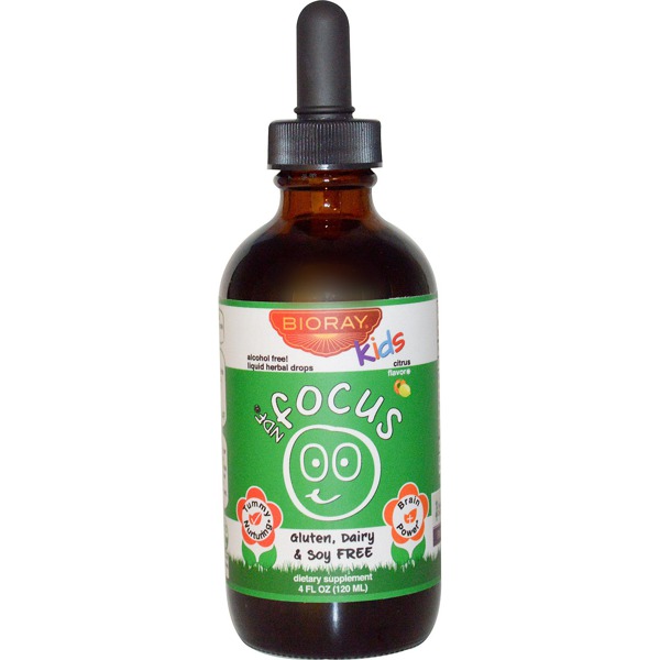 Bioray Inc. NDF Focus Boost Attention & Remove Toxins Kids Citrus ...