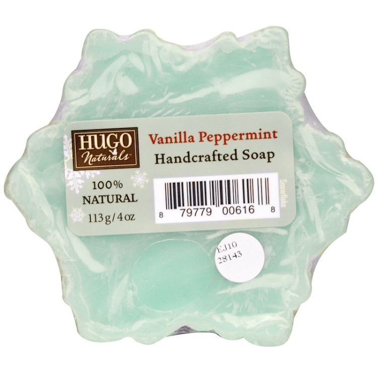 Hugo, Naturals Artisan Soap Bar Vanilla Peppermint Snowflake - 1Source