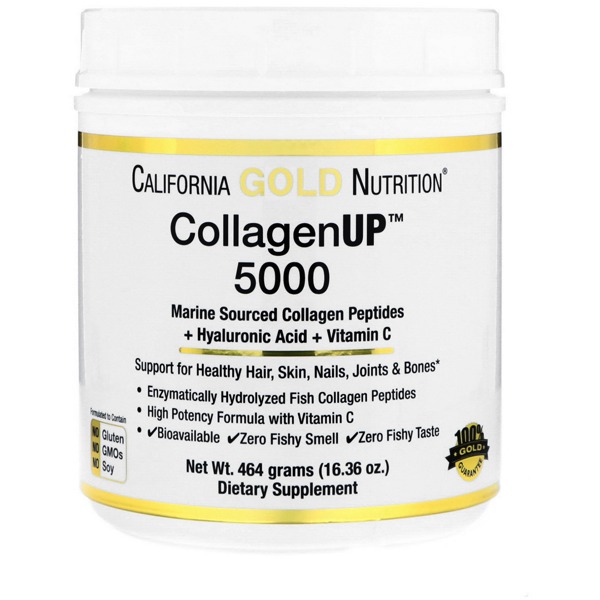 California Gold Nutrition Collagen UP 5000 Marine-Sourced Collagen ...