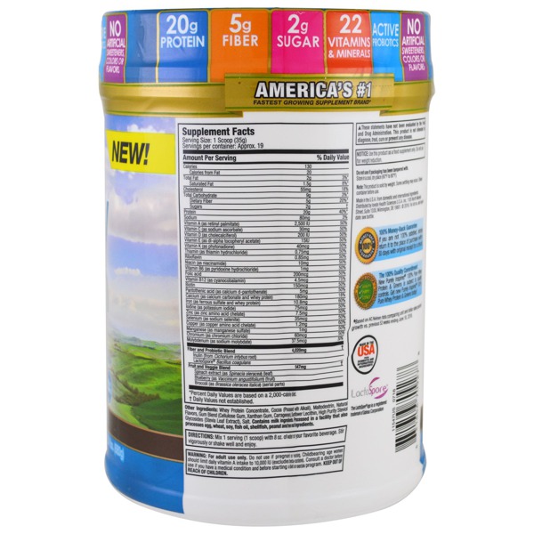 Purely Inspired 100% Pure Whey Protein & Greens Decadent Chocolate ...