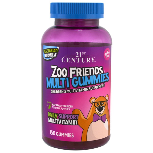 21St Century Zoo Friends Multi Gummies Children'S Multivitamin ...