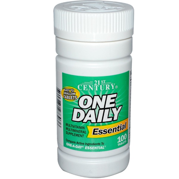 21St Century, One Daily, Essential, Multivitamin Multimineral, 100 ...