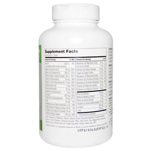 21St Century Sentry Senior Multivitamin & Mineral Supplement Adults 50 ...