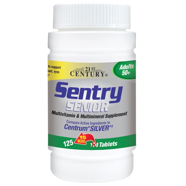 21St Century Sentry Senior Multivitamin & Multimineral Supplement ...