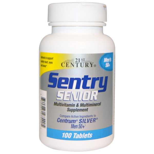 21St Century Sentry Senior Men'S 50+ Multivitamin & Multimineral ...