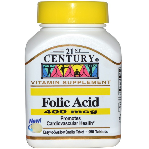 21St Century Folic Acid 400 Mcg - 1Source