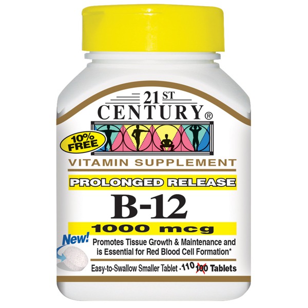 21St Century B-12 Prolonged Release 1000 Mcg - 1Source