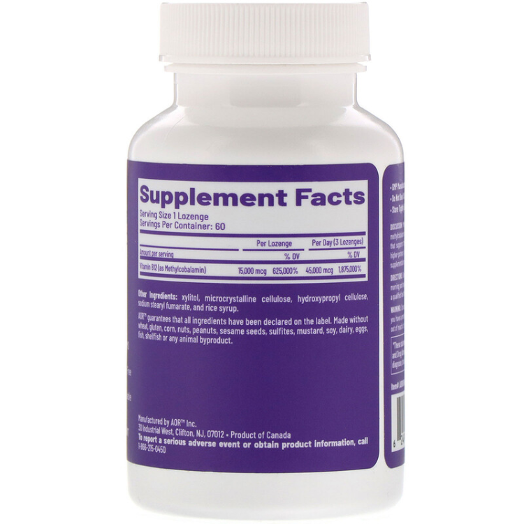 Advanced Orthomolecular Research AOR Advanced Series Methylcobalamin ...