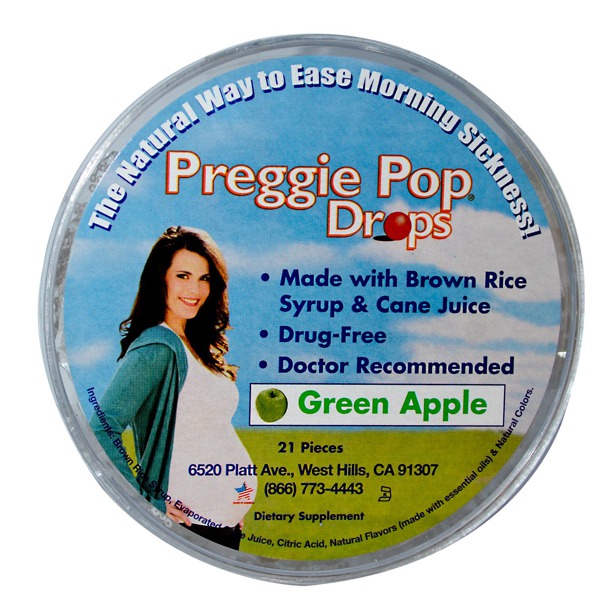 Three Lollies Preggie Pop Drops Green Apple - 1Source