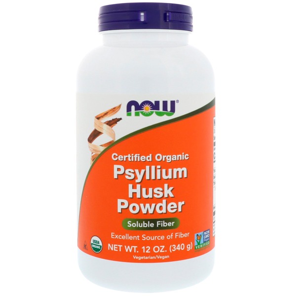 Now Foods Certified Organic Psyllium Husk Powder - 1Source