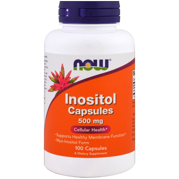 Now Foods, Inositol Capsules, 500 Mg, 100 Capsules - 1Source