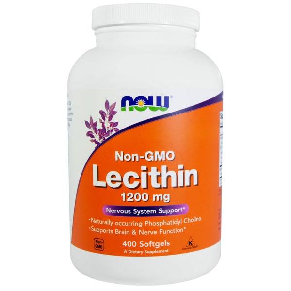 Now Foods Non-Gmo Lecithin 1200 Mg - 1Source