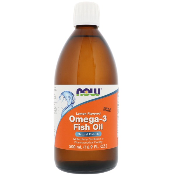 Now Foods, Omega-3 Fish Oil Lemon Flavored - 1Source
