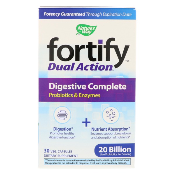 Nature'S Way Fortify Dual Action Digestive Complete 20 Billion - 1Source
