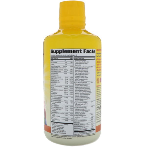 Nature'S Way Alive! Liquid Multi-Vitamin Max Potency Citrus Flavored ...