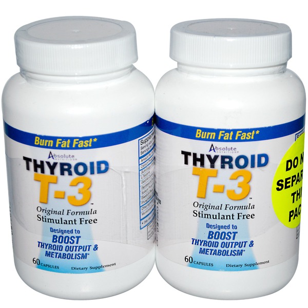 Absolute Nutrition Thyroid T-3 Original Formula - 1Source