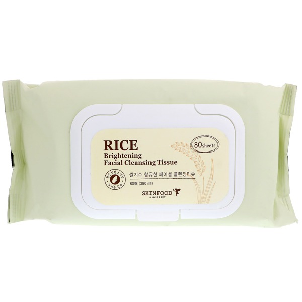 Skinfood Rice Brightening Facial Cleansing Tissue - 1Source