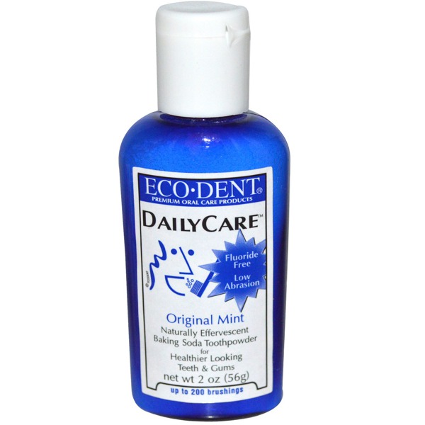 Eco-Dent, Daily Care, Baking Soda Toothpowder, Original Mint, 2 Oz (56 ...