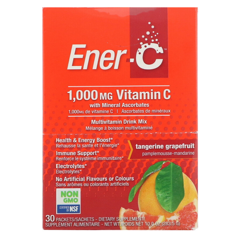 Ener-C Vitamin C Effervescent Powdered Drink Mix Tangerine Grapefruit ...