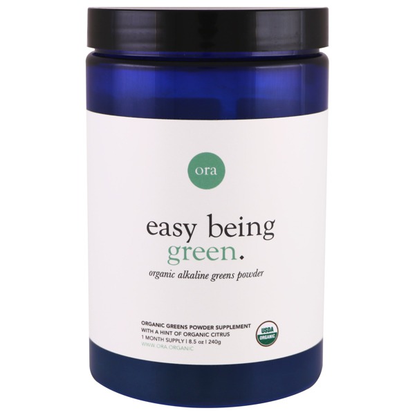 Ora Easy Being Green Organic Alkaline Greens Powder Hint Of Organic ...