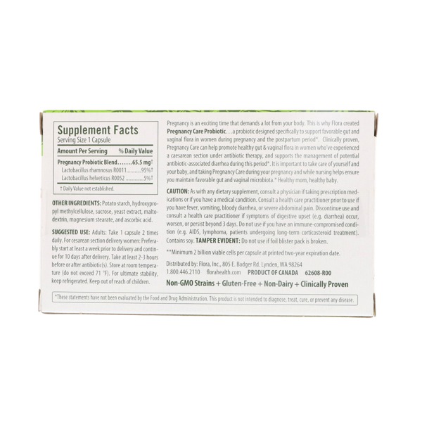 Flora Pregnancy Care Probiotic - 1Source