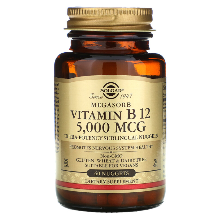 Solgar Sublingual Vitamin B12 5000 Mcg - 1Source