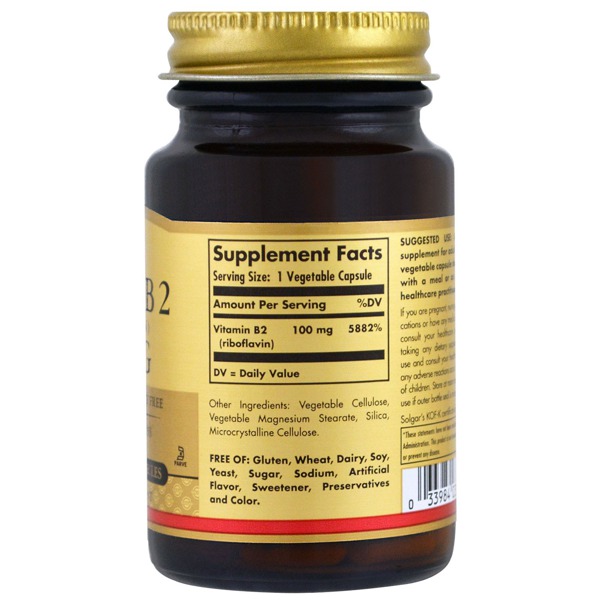 Solgar Vitamin B2 100 Mg - 1Source