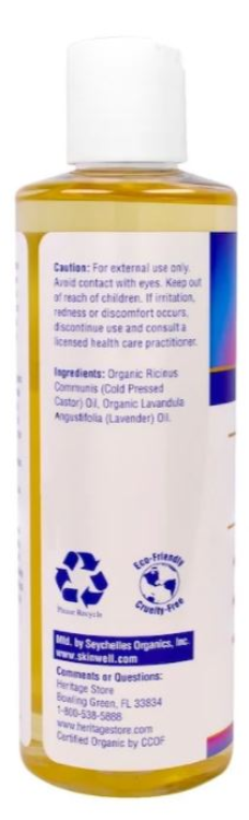 Heritage Store The Palma Christi Organic Castor Oil Lavender 1source