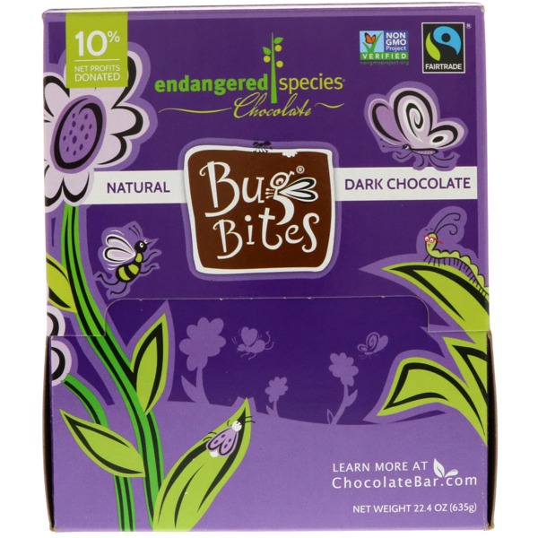 Endangered Species Chocolate Bug Bites Natural Dark Chocolate - 1Source