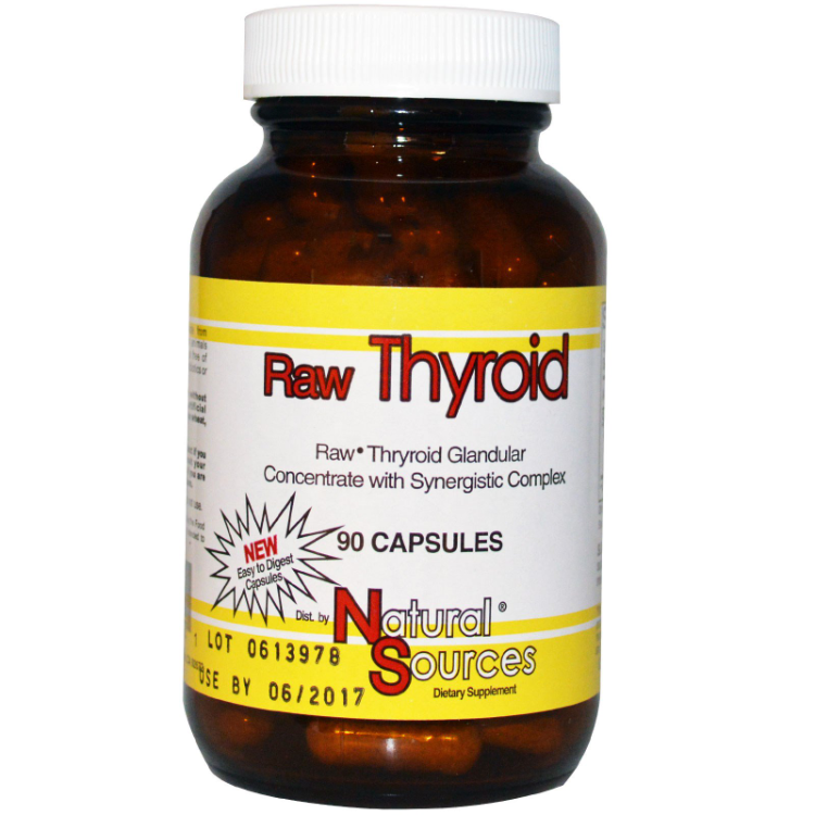 Natural Sources Raw Thyroid - 1Source