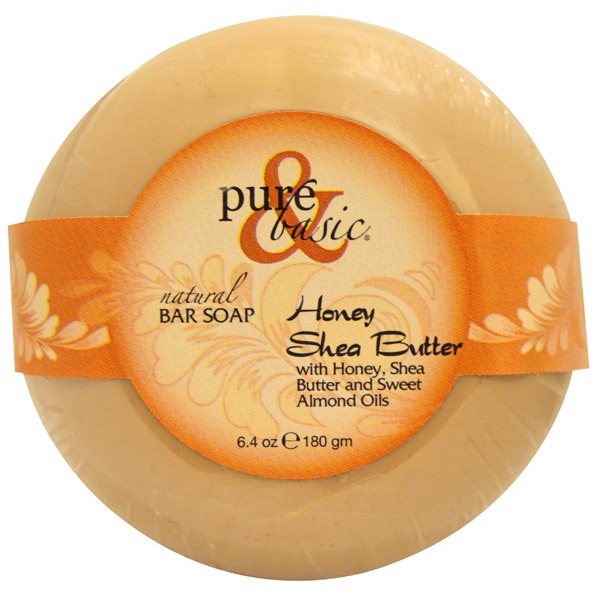 Pure & Basic Natural Bar Soap Honey Shea Butter - 1Source