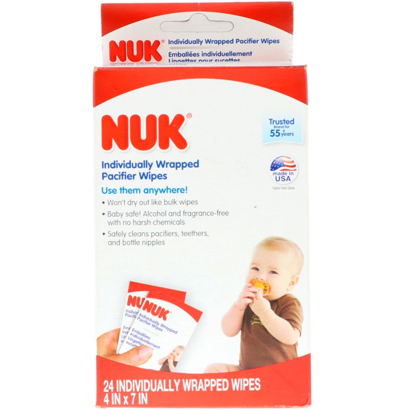 NUK Individually Wrapped Pacifier Wipes - 1Source